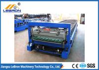 China PLC Control Glazed Tile Roll Forming Machine , Color Steel Tile Forming Machine for sale