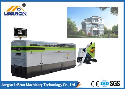 China Light Gauge Steel Roll Forming Machine 3 Ton Decoiler 5.5kw Servo for Prefab House Framing for sale