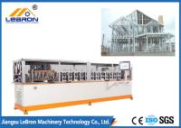 China Light Gauge Steel Roll Forming Machine 3 Ton Decoiler 5.5kw Servo for Prefab House Framing for sale