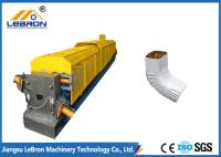 China 3KW Steel Downspout Roll Forming Machine PLC Control Round Downspout Machine 20-22 Stations for sale