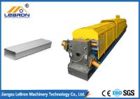 China 3KW Steel Downspout Roll Forming Machine PLC Control Round Downspout Machine 20-22 Stations for sale