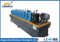 China 10 Station Steel Stud Roll Forming Machine 55mm Shaft 0.05mm Hard Chrome Drywall Track for sale