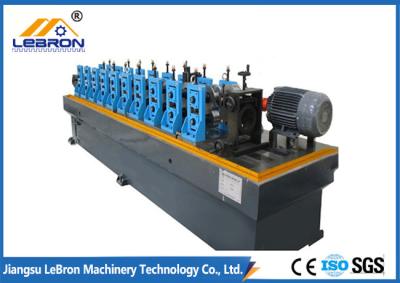 China 10 Station Steel Stud Roll Forming Machine 55mm Shaft 0.05mm Hard Chrome Drywall Track for sale