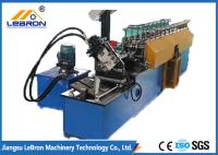 China Lightweight Stud And Track Roll Forming Machine , Blue Color Metal Stud Machine for sale