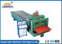 China Full Automatic Glazed Tile Roll Forming Machine 7.5kW 24 Stations Step Tile Roll Former for sale