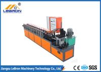 China Automatic Galvanized Shutter Door Roll Forming Machine 15 Stations 75mm Shaft for sale