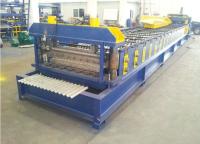 China Corrugated Roof Sheet Roll Forming Machine 10-15m/min Hydraulic Cut 0.8-1.2mm for sale