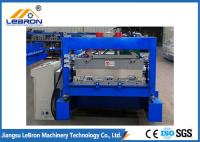 China Blue Color Steel Structure Floor Deck Roll Forming Machine Delta PLC Control System for sale