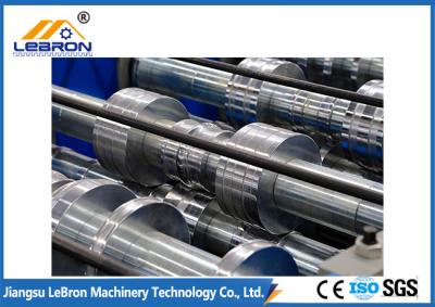 China Blue Color Steel Structure Floor Deck Roll Forming Machine Delta PLC Control System for sale