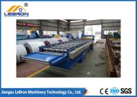 China High Efficiency Blue Color Corrugated Forming Machine 21 Rollers 5.5KW Mitsubishi PLC for sale