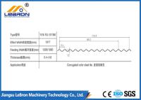 China High Efficiency Blue Color Corrugated Forming Machine 21 Rollers 5.5KW Mitsubishi PLC for sale