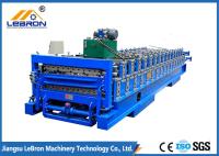 China Blue Full Automatic Double Layer Roll Forming Machine for IBR and Corrugated Sheet 0.3-0.8mm for sale