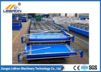 China Blue Full Automatic Double Layer Roll Forming Machine for IBR and Corrugated Sheet 0.3-0.8mm for sale