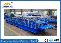 China Blue Full Automatic Double Layer Roll Forming Machine for IBR and Corrugated Sheet 0.3-0.8mm for sale