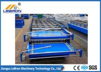 China 7.5 KW Double Layer Roll Forming Machine for Corrugated and IBR Sheet 0.3-0.8mm for sale