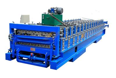 China IBR Sheet Corrugated Sheet Double Layer Roll Forming Machine 0.3-0.8mm 380V for sale