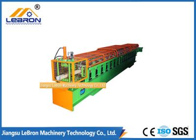 China Chain Drive 12-15m/Min Steel Half Round Gutter Roll Forming Machine 18 Stations 380V for sale