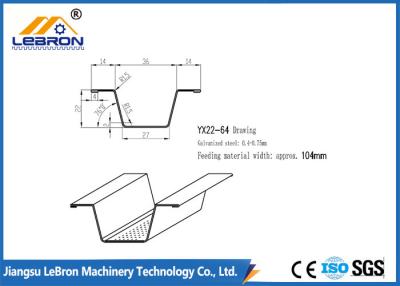 China Automatic Hat Shape Roll Forming Machine 0.3-0.8mm Thickness 380V 50Hz 3Ph for sale