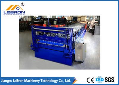 China High Speed Corrugated Roof Sheet Roll Forming Machine 0.3-0.8mm GI Coil for sale