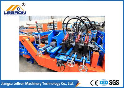 China GCr15 C Purlin Roll Forming Machine 18.5kW 380V 3Ph Pre Punching 20m/min for sale