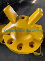 China Cast Iron Marine Mooring Tee Head Bollard With Anchors for sale