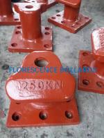 China Cast Iron Marine Mooring Tee Head Bollard With Anchors for sale