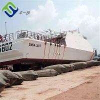 China Marine Ship Houseboat Vessel Pontoon Pulling Moving Launching Salvage Inflatable Tubes Rubber Airbag for sale