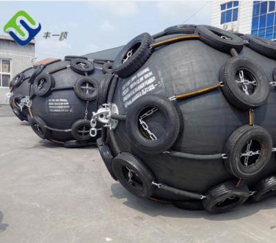 China Net Type Sling Rubber Marine Ship Roller Yokohama Pneumatic Fender Floating for sale