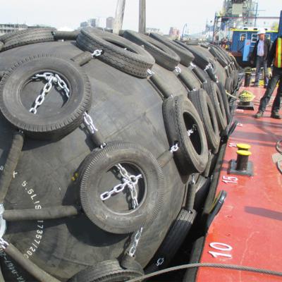 China Length0.6-9m Pneumatic Rubber Fender 2 Years Pressure 80 Kpa for sale