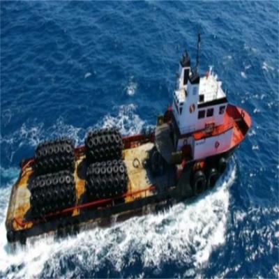China Inflate Pneumatic Rubber Fender With Chain And Tire Net Material for sale