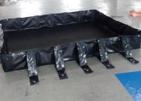 China Square Design Portable Spill Containment Berms Snap - Up Supported Black Color for sale