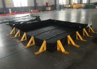 China Square Design Portable Spill Containment Berms Snap - Up Supported Black Color for sale