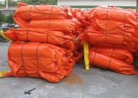 China PVC Spill Containment Boom , Floating Oil Boom Working Tensile Strength 20 To 130kN for sale