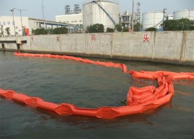 China Customized Color Oil Containment Boom Fabricated With Special Rubber Cloth for sale