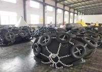 China Marine Boat Pneumatic Rubber Fender Inflatable With Tires And Chains for sale