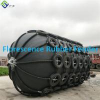 China Ribbed Type Customized Size Of Inflatable Floating Marine Rubber Fender for sale