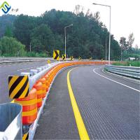 China Plastic Eva Pu Anti Crash Guardrail Safety Highway Roller Barrier Expandable for sale