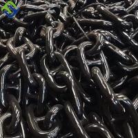China natural colour Ship Anchor Chain Black Coated Short Link Chain for sale