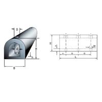 China Rubber and EPDM D Shaped D type Rubber Fender for ship and Dock Use for sale
