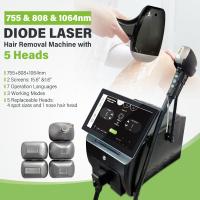 China Professional Quick Hair-removing 755&1064&808nm Ice Diode-lasersings Hair Removal Machine for sale