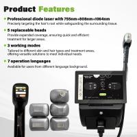 China Professional Quick Hair-removing 755&1064&808nm Ice Diode-lasersings Hair Removal Machine for sale