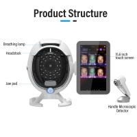 China 2024 New Design Beauty Salon Portable 3D Facial AI Scanner Home Use Skin Problem Analyzer Machine JC065 for sale