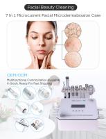 China 7 in 1 Galvanic Microcurrent Facial Machine Diamond Microdermabrasion Electroporation Mesotherapy Emssings Face Lift Machine for sale