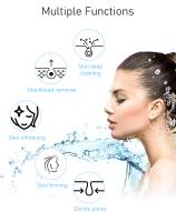 China 6 in 1 Micro Dermabrasion Skin Care Beauty Facial Machine for Skin Care with Visual Scrubber Handle for sale