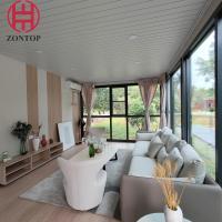 China Zontop Factory  Modern Prefabricated  Luxry Modular Glass  House  Prefab Container Home for sale