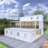 China Zontop Modern  Luxury Design  Low Cost China Container Home  2story Prefab Contain House for sale