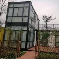China Zontop Design Luxury  Two Story Detachable Storage  Glass 2 Room Modular  Prefab Home Bolt Container House for sale