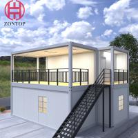 China Zontop China Storage Luxury Quick Build Temporary 2 Stories Modern Prefabricated 20 Ft  Home Modular Housemodular House for sale