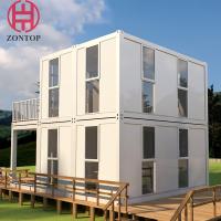 China Zontop China Factory Design For Large Space Building Flat Packed Prefab Shipping Container House for sale