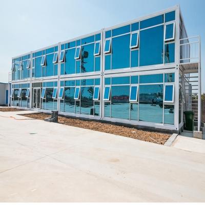 China Zontop Modern Tiny Luxury Storage Fabricated Ready Made Two Story Modular Prefabricat 20ft  40ft Office  Prefab Containe for sale